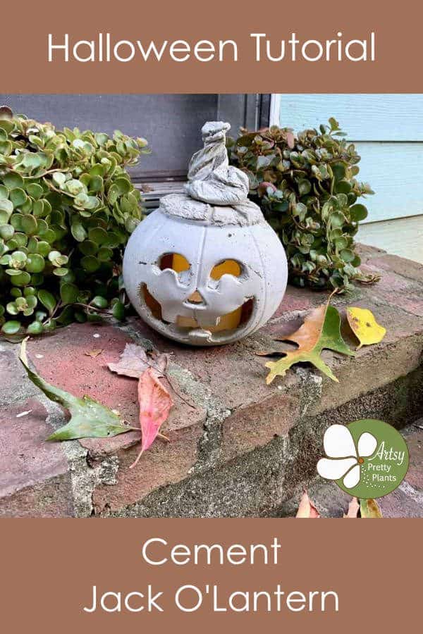 Make A DIY Halloween Cement Jack O’ Lantern | Step By Step Tutorial