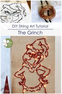 DIY Grinch String Art With Lights | Christmas Decoration Tutorial