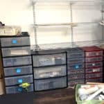 Painted Plastic Drawers- DIY Organization | The Craft Room Series