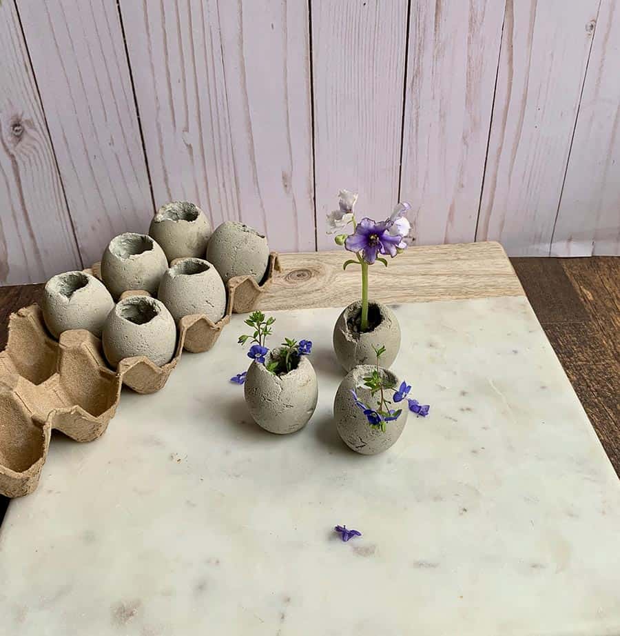 Easy DIY Cement Egg Planters For Easter | How To: Step By Step