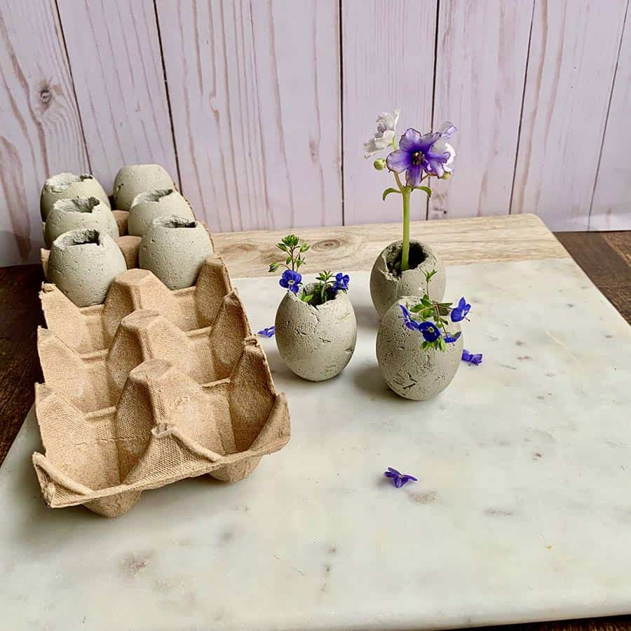 Easy DIY Cement Egg Planters For Easter | How To: Step By Step