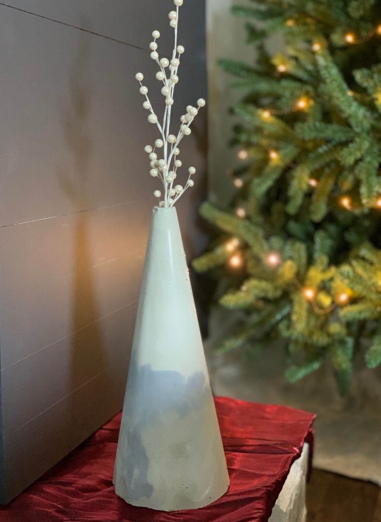 How To Make A Cement Cone Vase | Tutorial | Artsy Pretty Plants