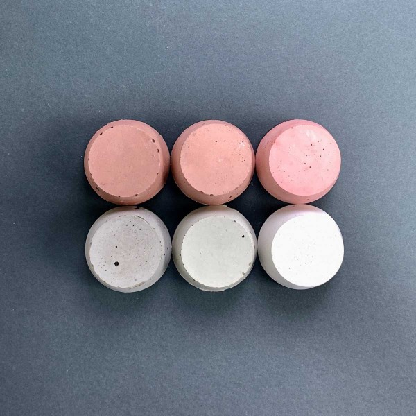 How To Color Concrete Crafts & Pigment Tests - Artsy Pretty Plants