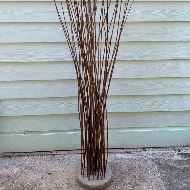 DIY Twig Lights Stand (in a Floating Concrete Base!) - Artsy Pretty Plants