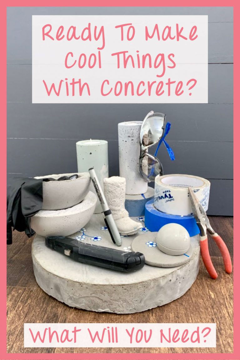 Essential Supplies for Concrete Crafts - Artsy Pretty Plants