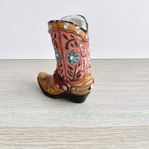 Concrete Cowboy Boot Planter (From a DIY Latex Mold) - Artsy Pretty Plants
