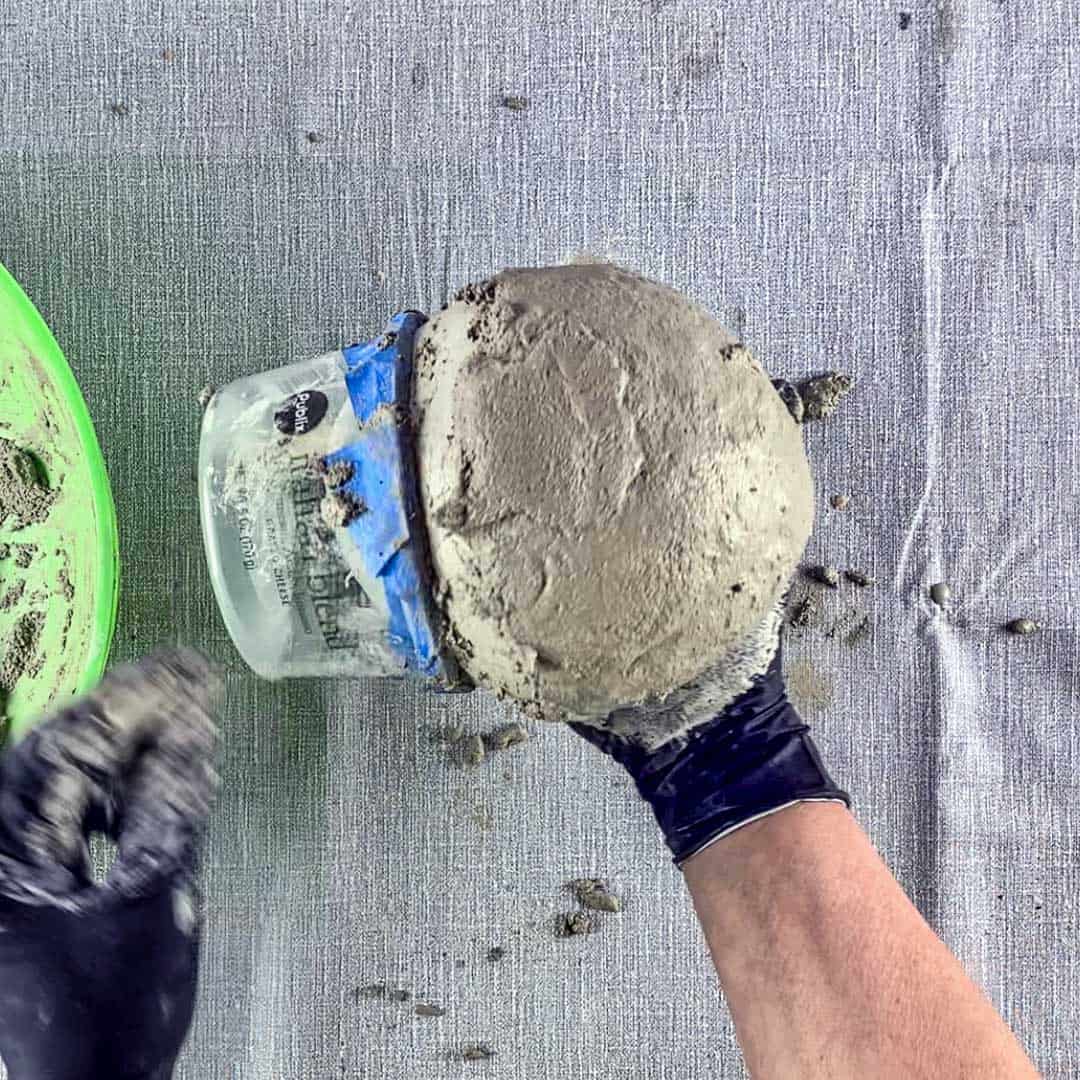Textured Cement Balloon Bowl Planter - Artsy Pretty Plants