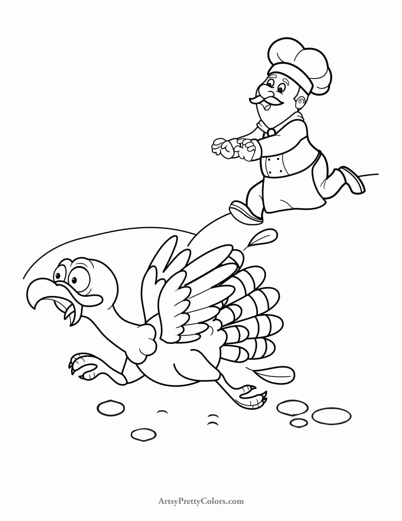 47 Cute Thanksgiving Turkey Coloring Pages –Free! | Artsy Pretty Plants