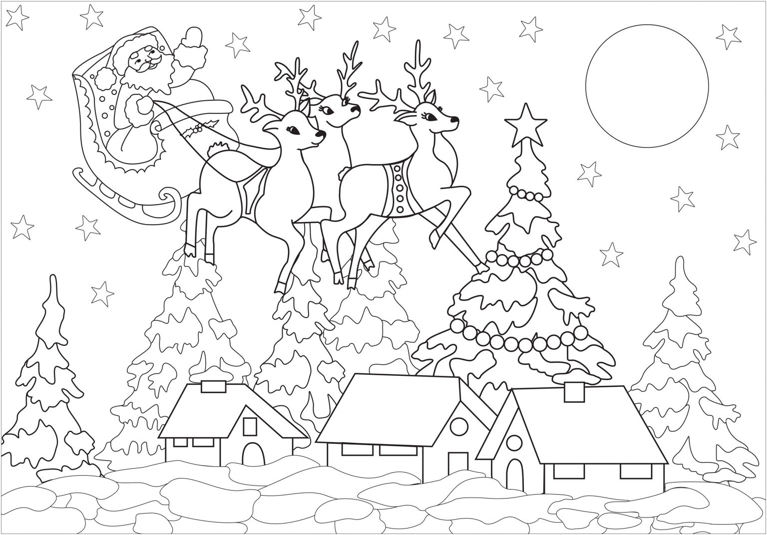 97 Free Adult Christmas Coloring Pages (Printables) | Artsy Pretty Plants