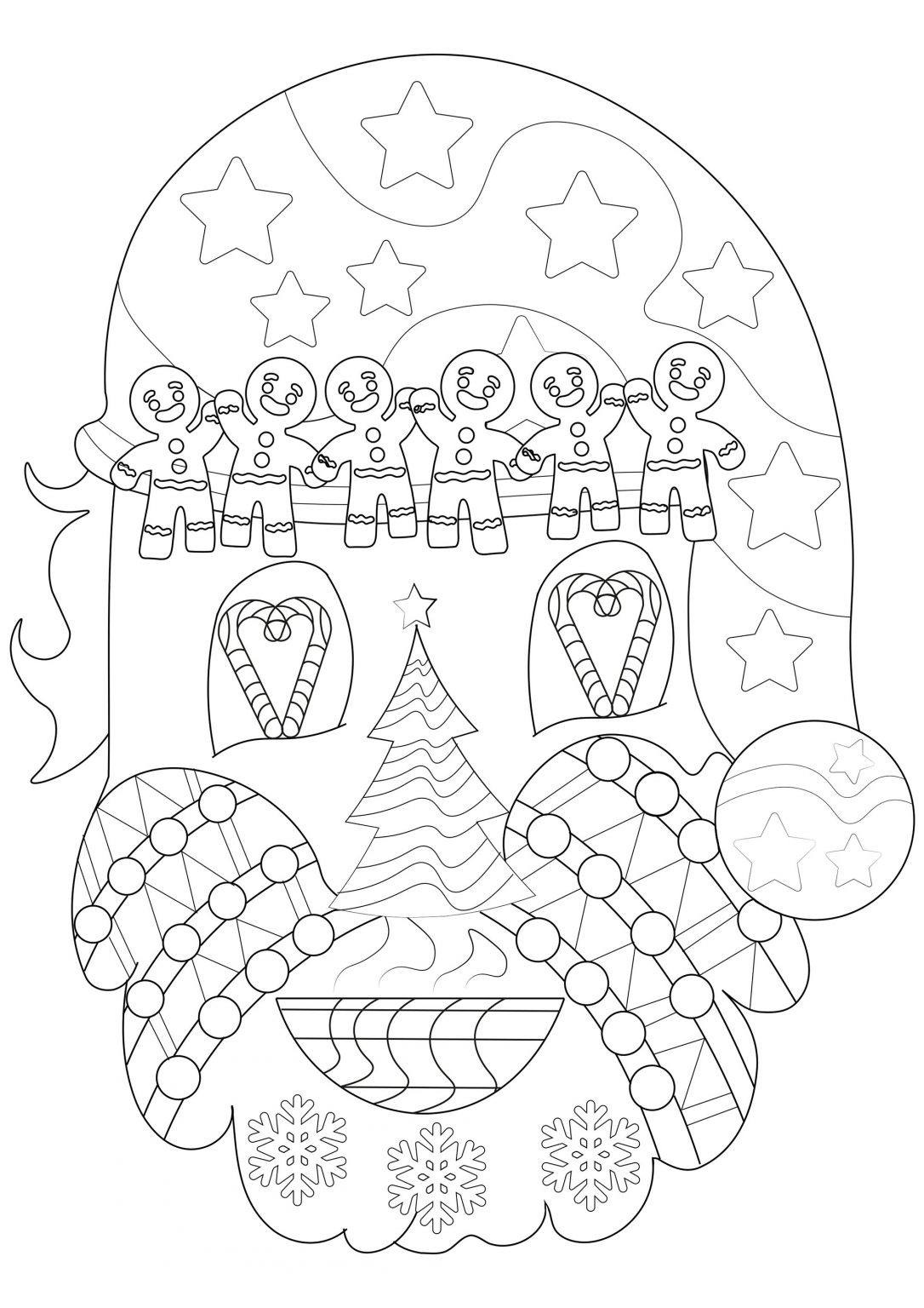 97 Free Adult Christmas Coloring Pages (Printables) | Artsy Pretty Plants