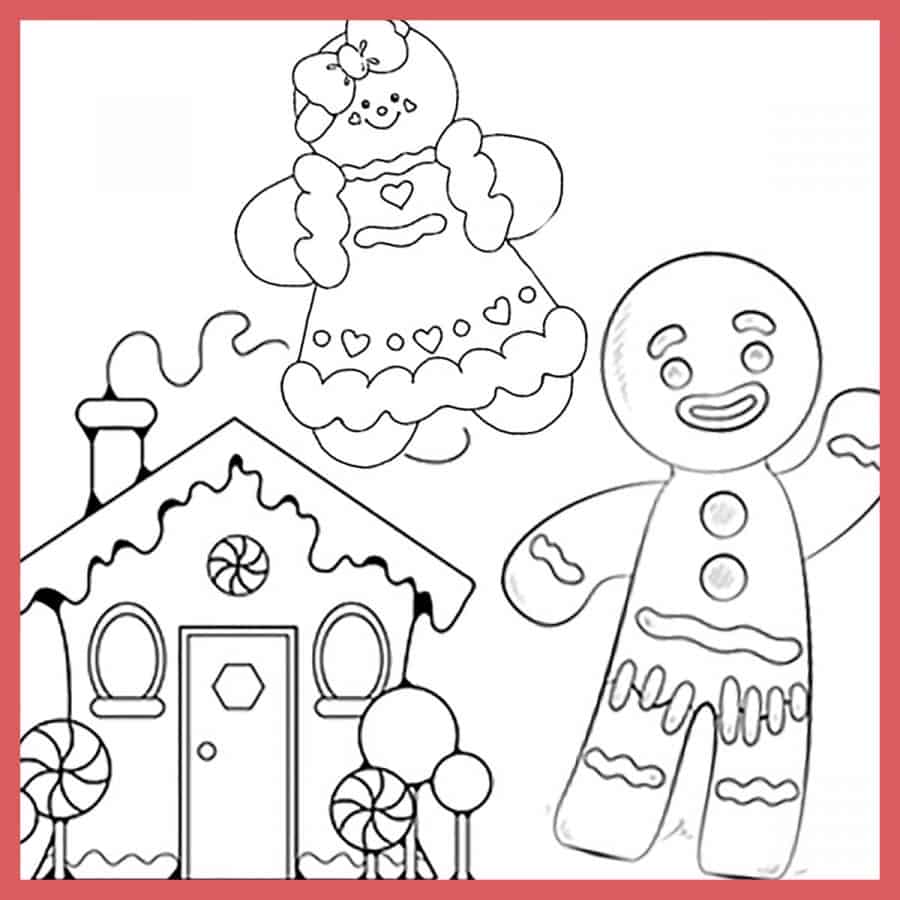 35 Gingerbread Man Coloring Pages Free To Print Artsy Pretty Plants