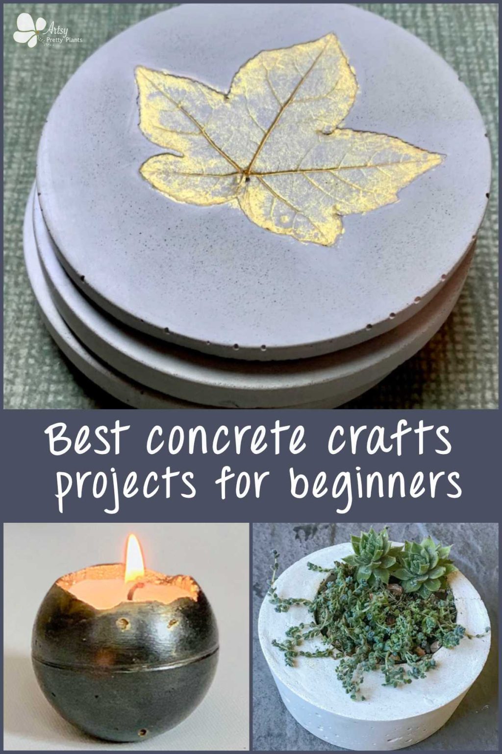 Best Concrete Crafts Projects for Beginners - Artsy Pretty Plants
