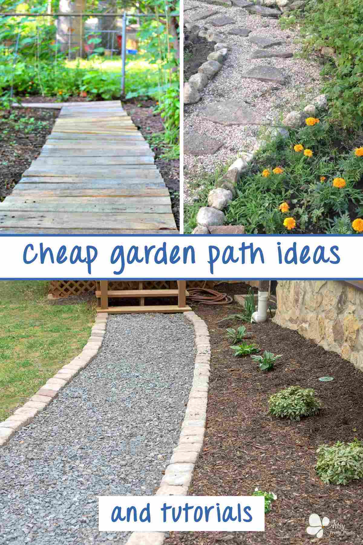 17 Cheap Garden Path Ideas (with Helpful Tutorials!) - Artsy Pretty Plants
