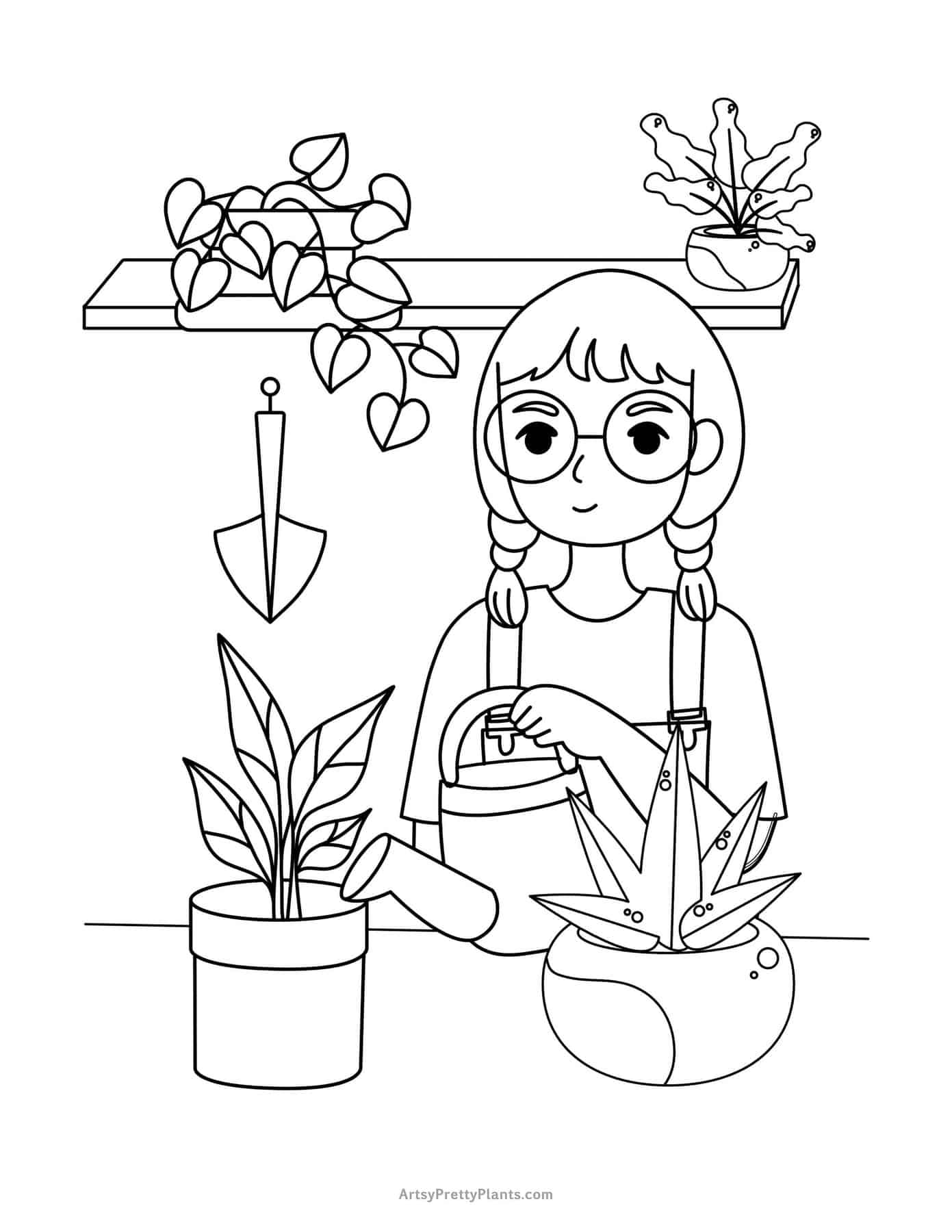 19 Best Free Garden Coloring Pages - Artsy Pretty Plants