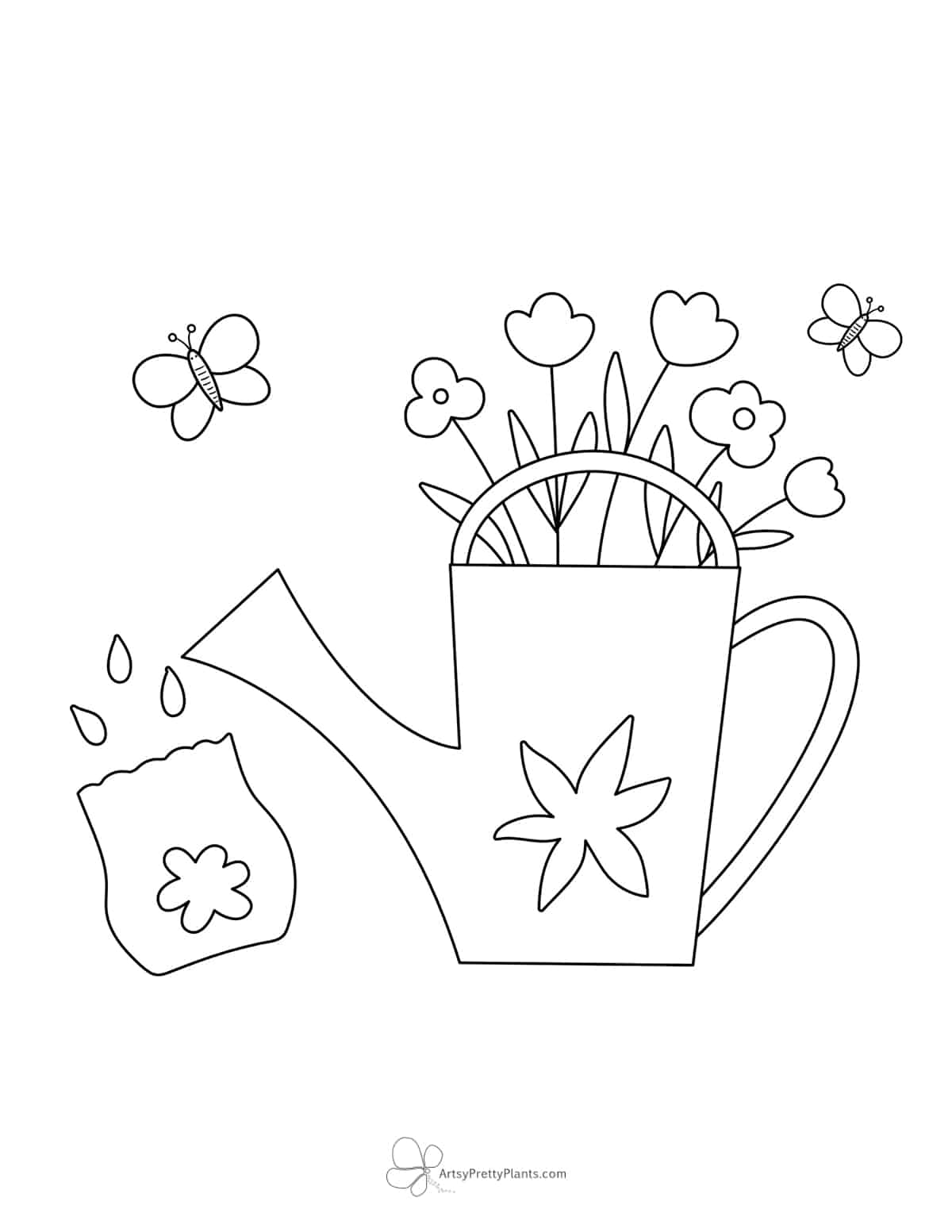 19 Best Free Garden Coloring Pages - Artsy Pretty Plants