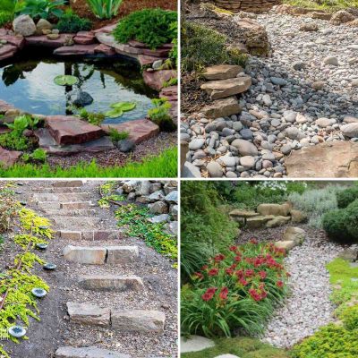 27 Unique Rock Landscaping Ideas For Your Yard - Artsy Pretty Plants