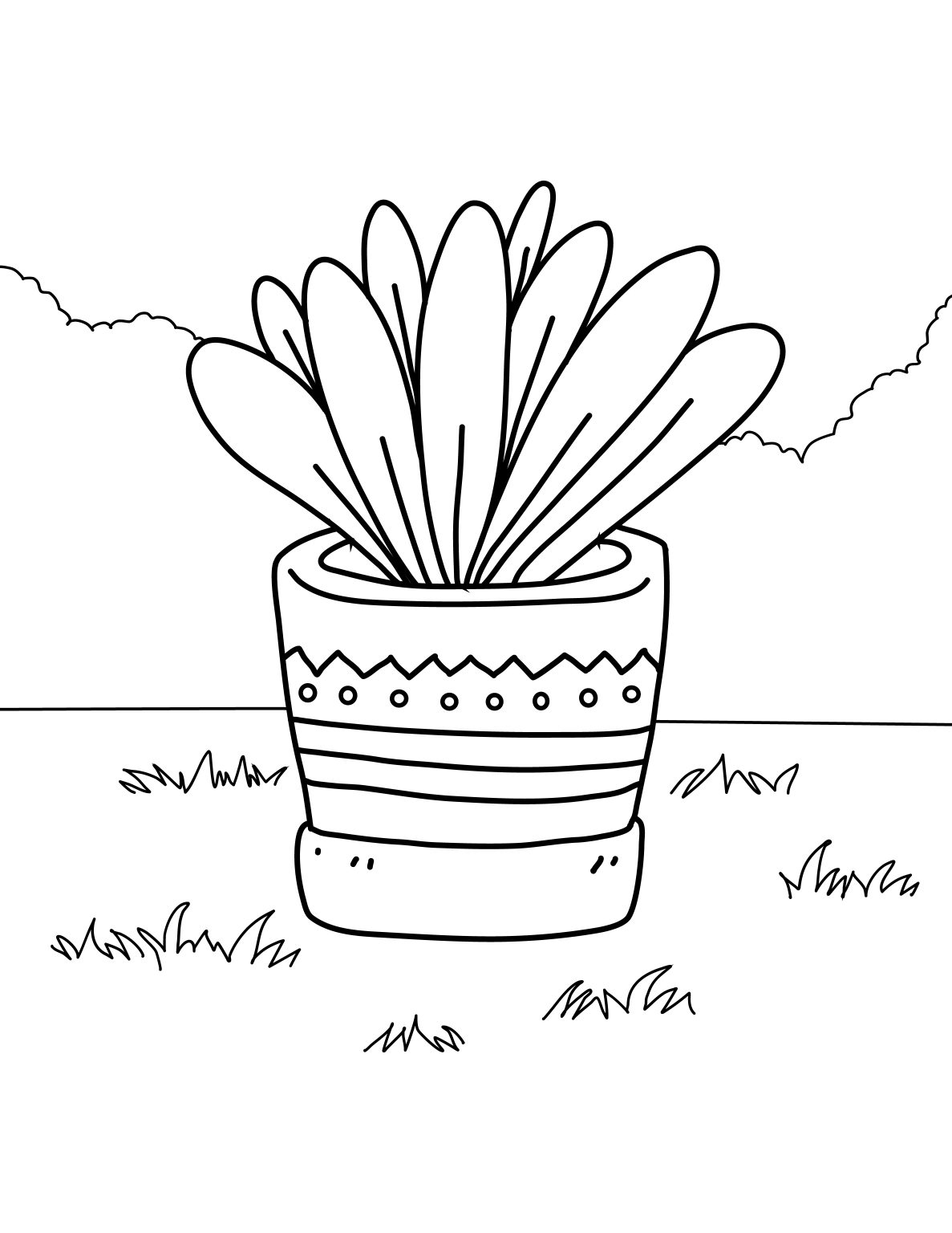 19 Coloring Pages of Plants –For Free - Artsy Pretty Plants