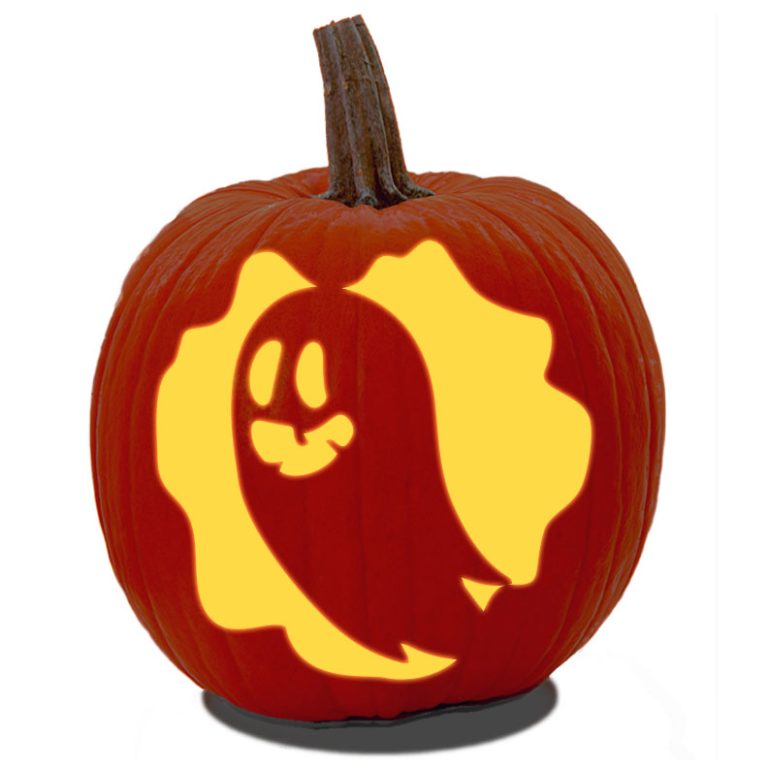 31 Ghost Pumpkin Carving Stencils For Free - Artsy Pretty Plants