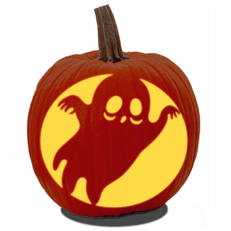 31 Ghost Pumpkin Carving Stencils For Free - Artsy Pretty Plants