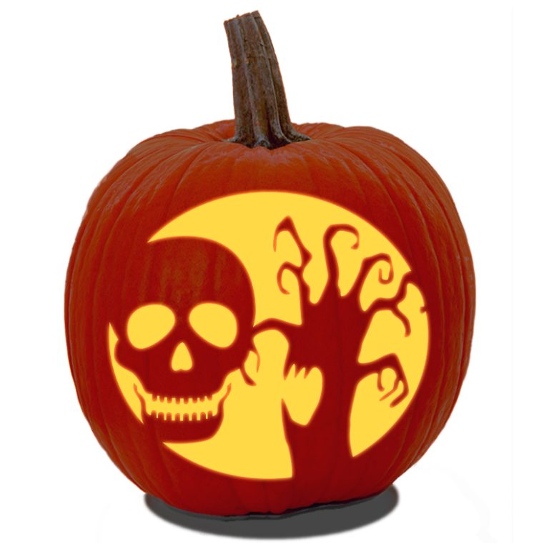 30 Free Skull Pumpkin Carving Patterns & Stencils - Artsy Pretty Plants