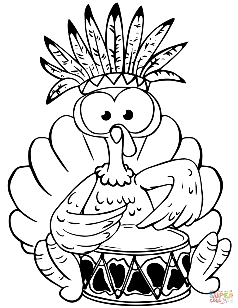 47 Cute Thanksgiving Turkey Coloring Pages –Free! | Artsy Pretty Plants