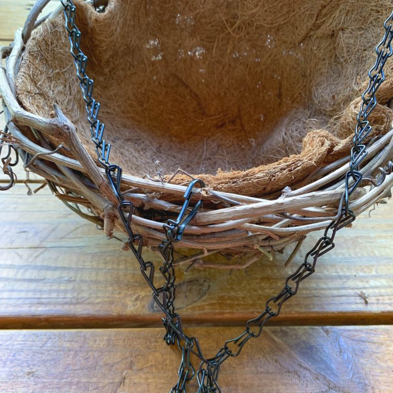 DIY Hanging Grapevine Basket Planter - Artsy Pretty Plants