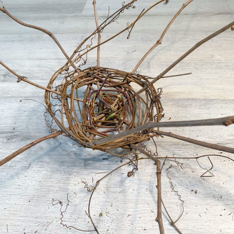 DIY Hanging Grapevine Basket Planter - Artsy Pretty Plants