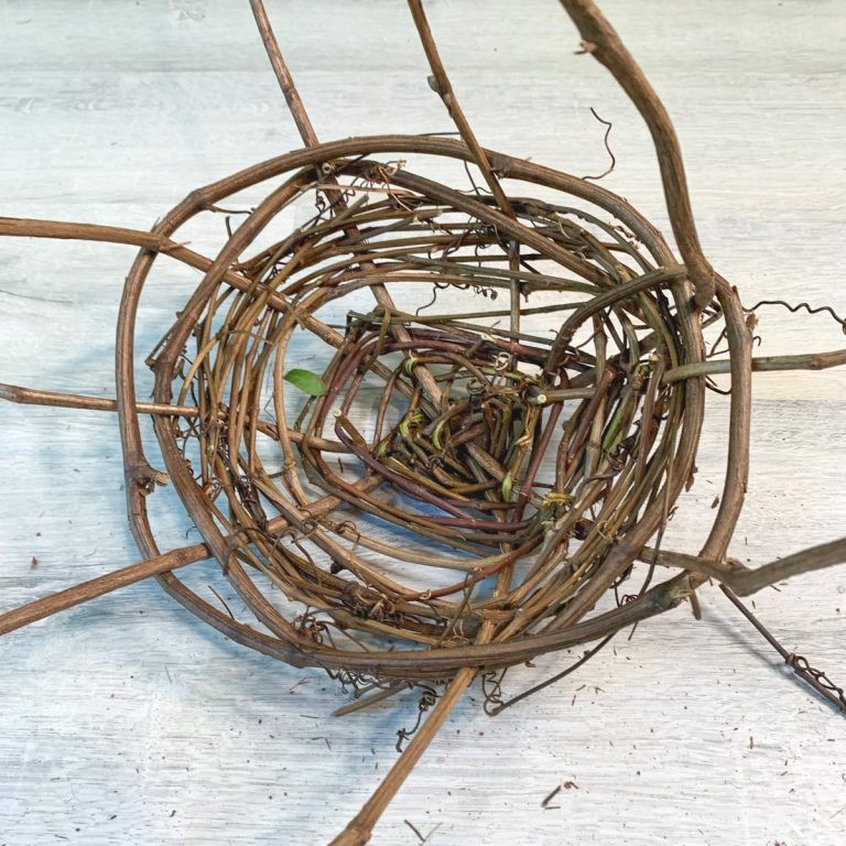 DIY Hanging Grapevine Basket Planter - Artsy Pretty Plants