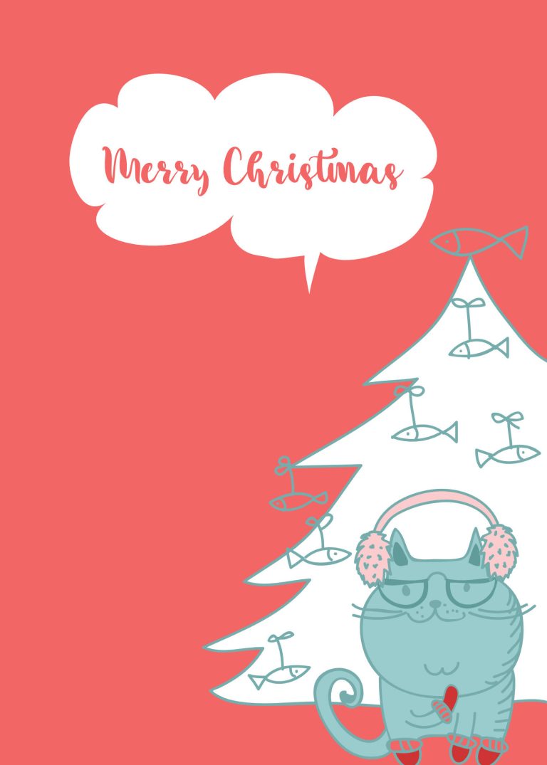 30 Cutest Printable Merry Christmas Cards- Free! - Artsy Pretty Plants