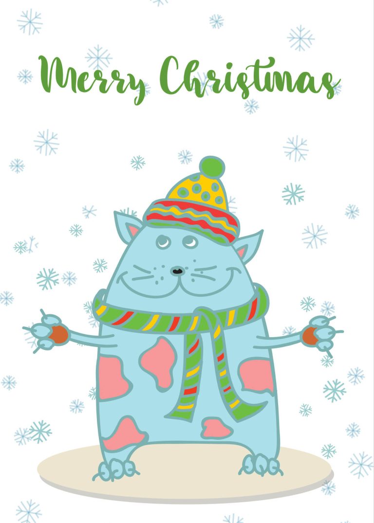 30 Cutest Printable Merry Christmas Cards- Free! - Artsy Pretty Plants