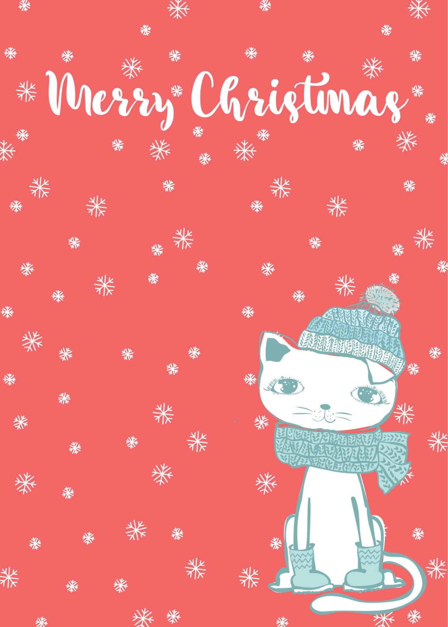 30 Cutest Printable Merry Christmas Cards- Free! - Artsy Pretty Plants