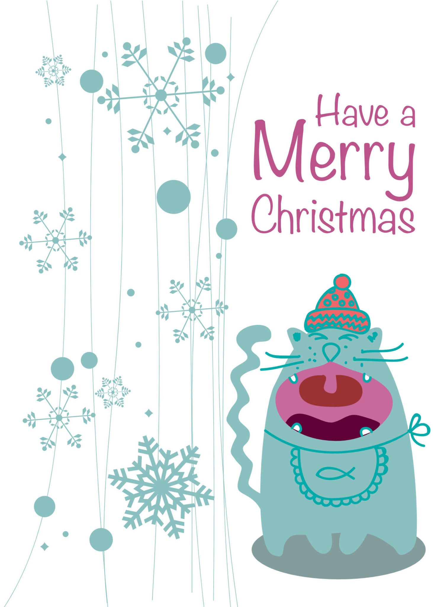 30 Cutest Printable Merry Christmas Cards- Free! - Artsy Pretty Plants