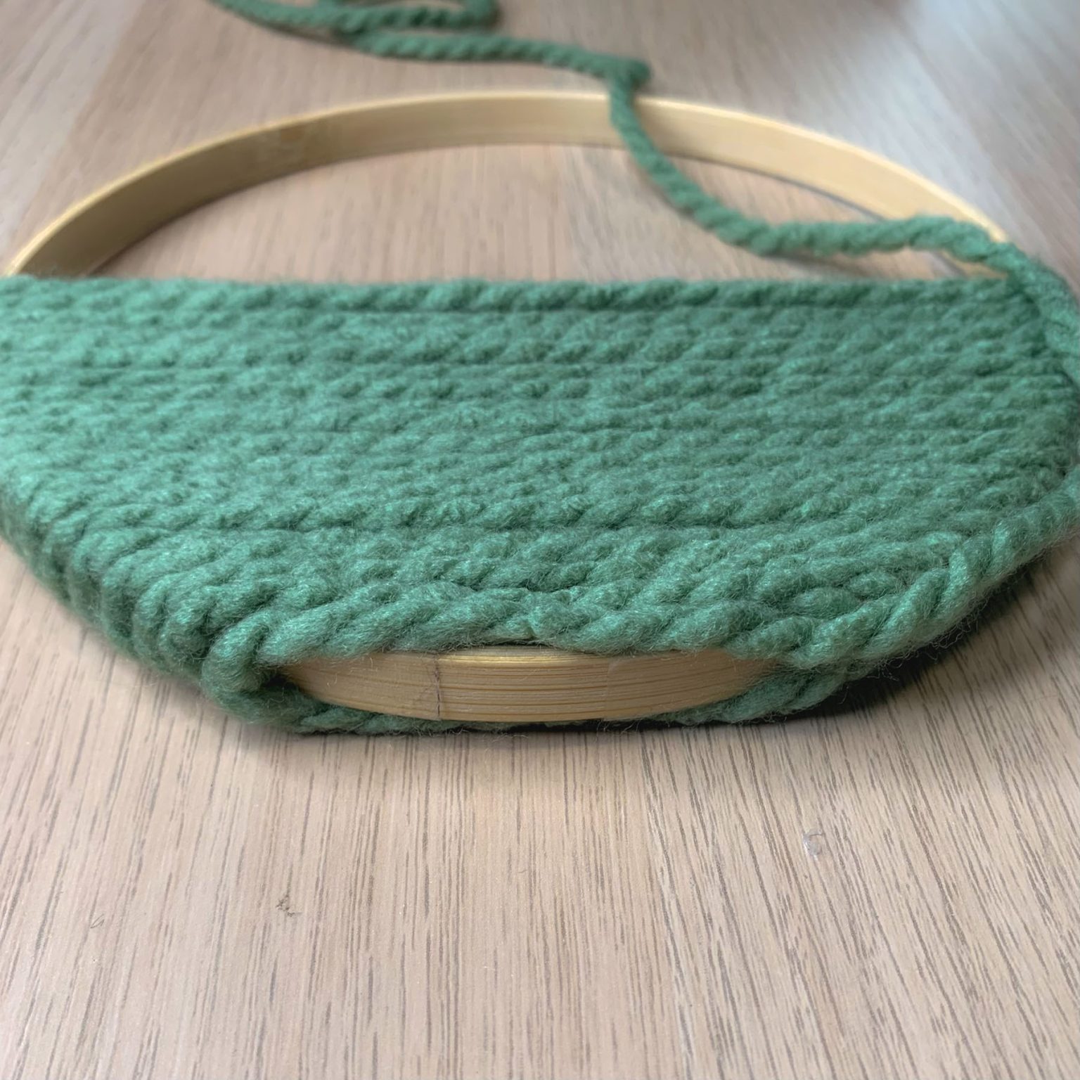 Modern DIY Yarn Ring Wall Art Hanging - Artsy Pretty Plants