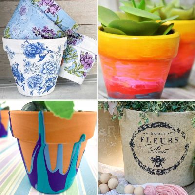 50 Easy Ideas For Painting Clay Pots - Artsy Pretty Plants