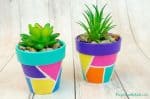 50 Easy Ideas For Painting Clay Pots - Artsy Pretty Plants