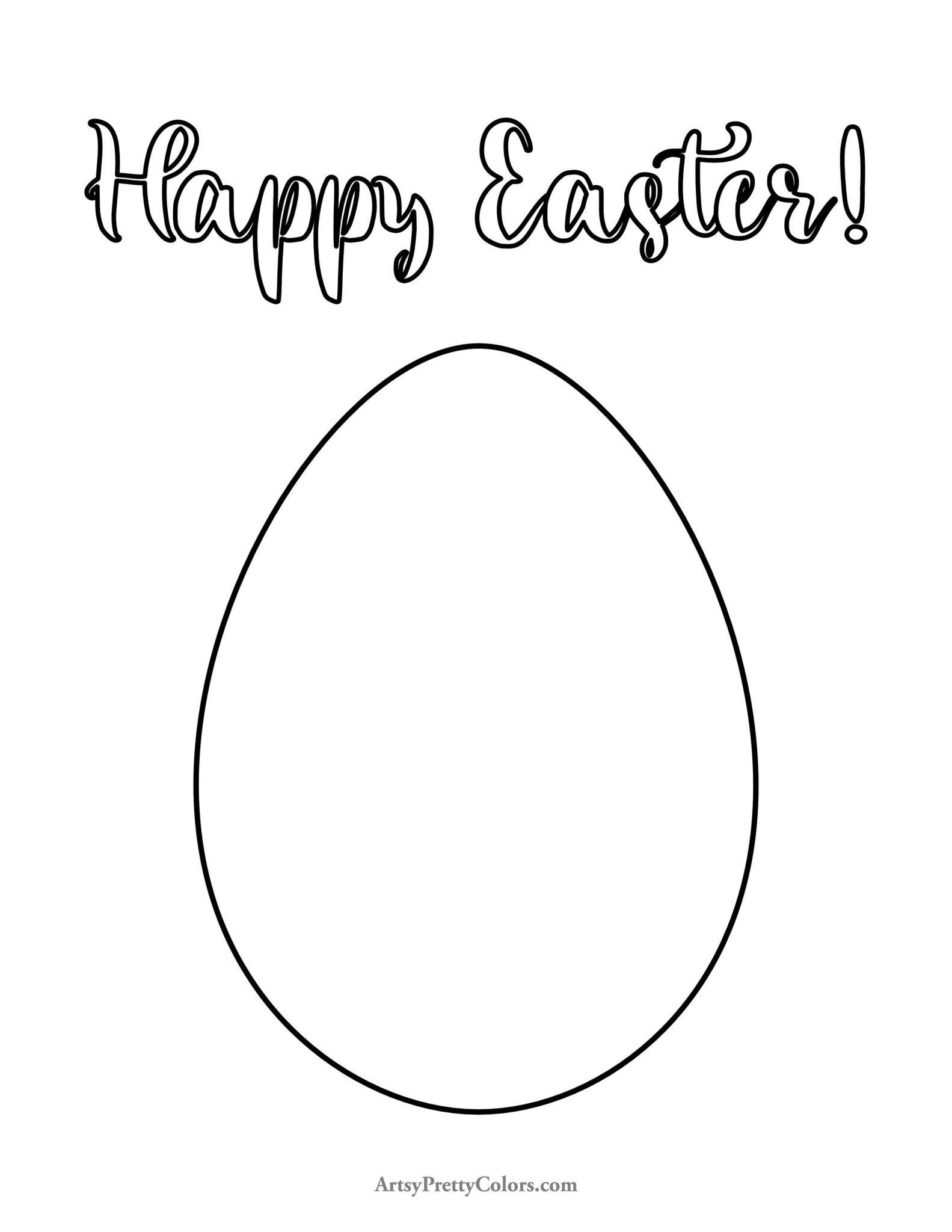 25 Free Easter Coloring Pages for Kids - Artsy Pretty Plants
