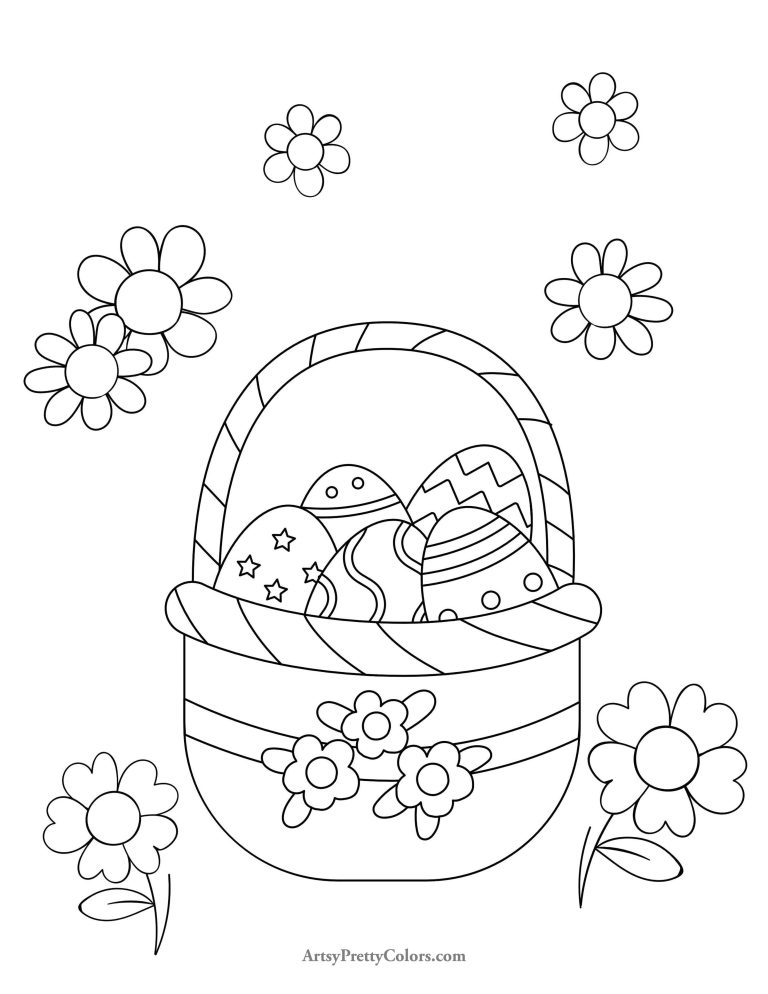 25 Free Easter Coloring Pages for Kids - Artsy Pretty Plants