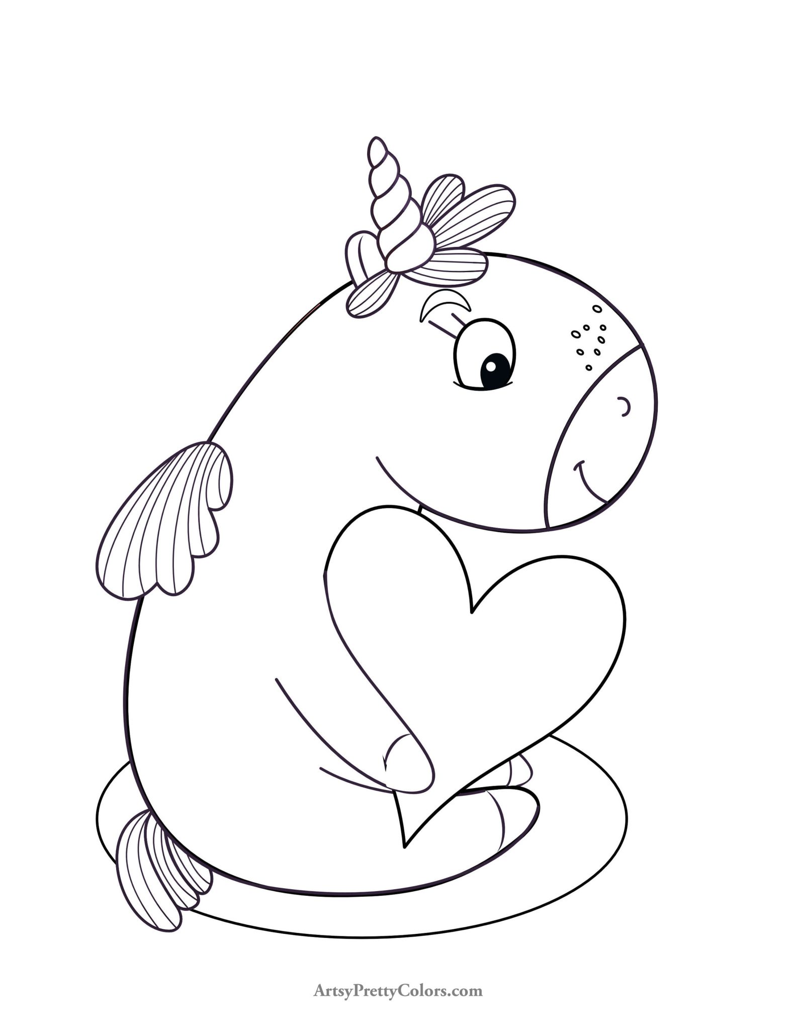 50 Valentine’s Day Coloring Pages for Free - Artsy Pretty Plants