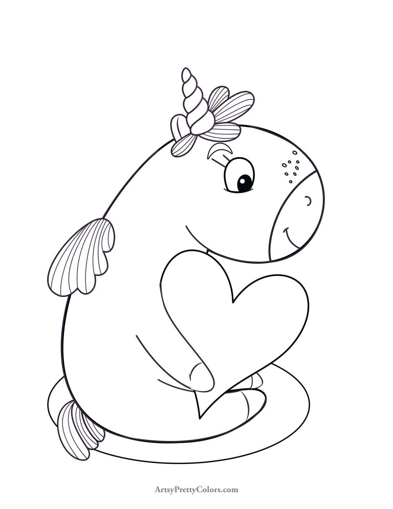 50 Valentine’s Day Coloring Pages for Free - Artsy Pretty Plants