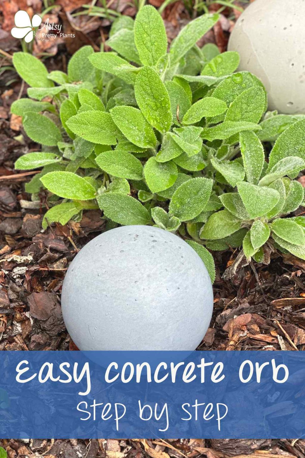 Easy DIY Concrete Sphere - Artsy Pretty Plants