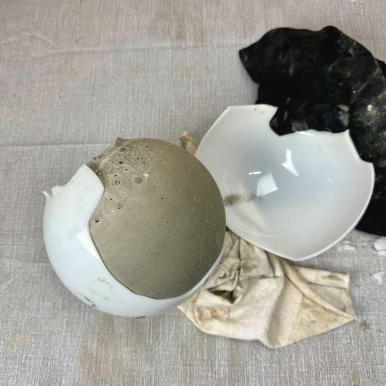 Easy DIY Concrete Sphere - Artsy Pretty Plants