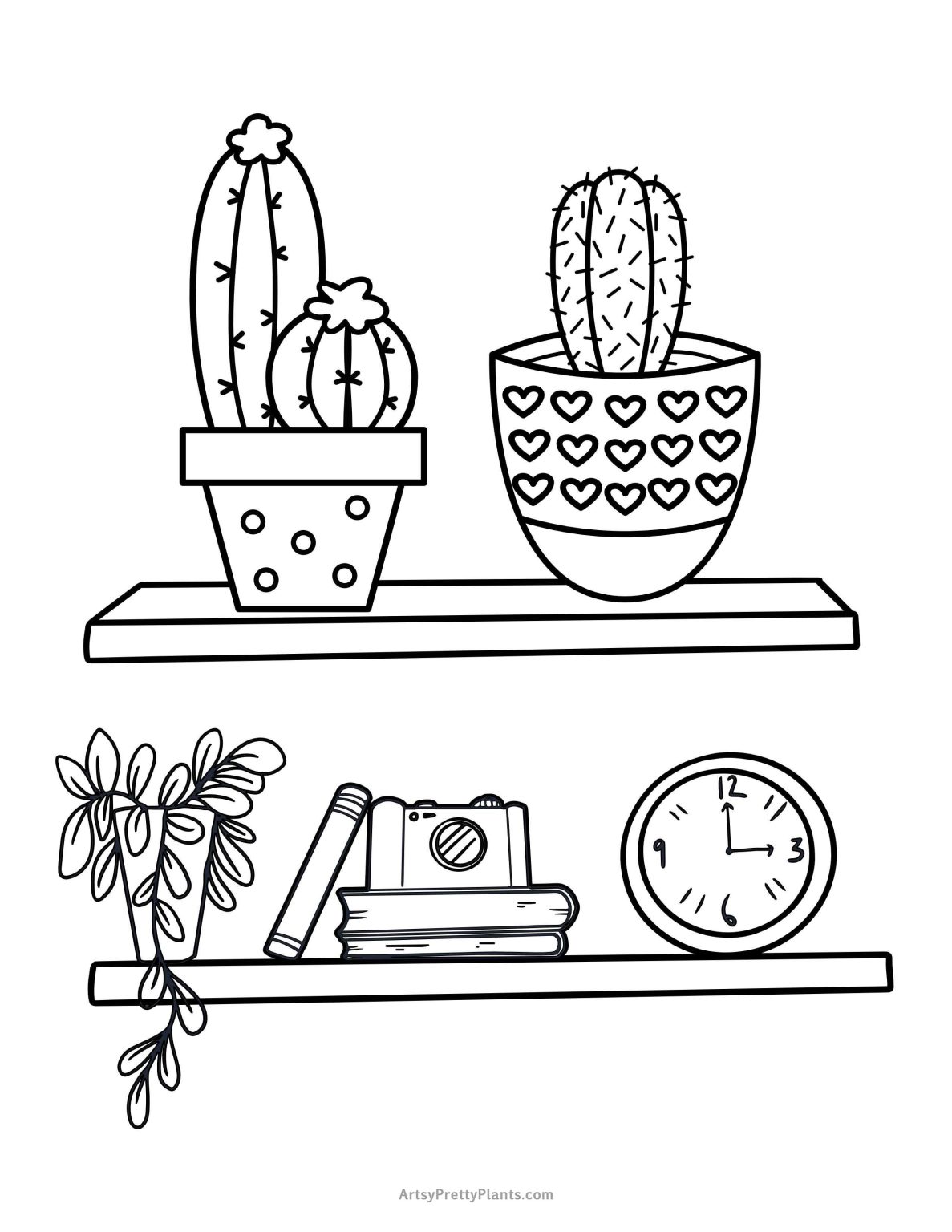 27 Free Cactus Coloring Pages (Printable PDFs) - Artsy Pretty Plants