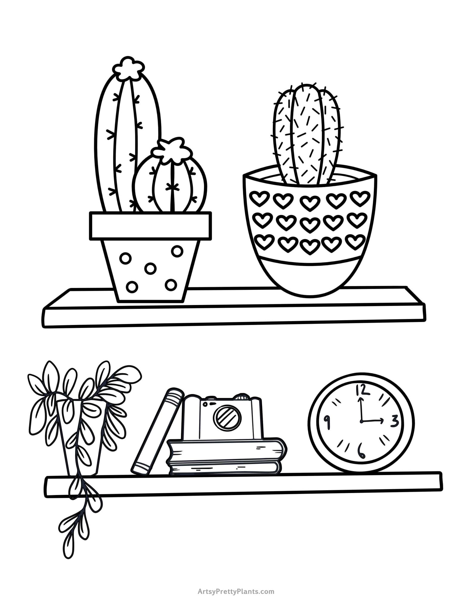 27 Free Cactus Coloring Pages (Printable PDFs) - Artsy Pretty Plants