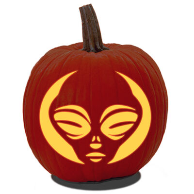 17 Free Alien Pumpkin Carving Patterns (Printable Stencils) - Artsy ...
