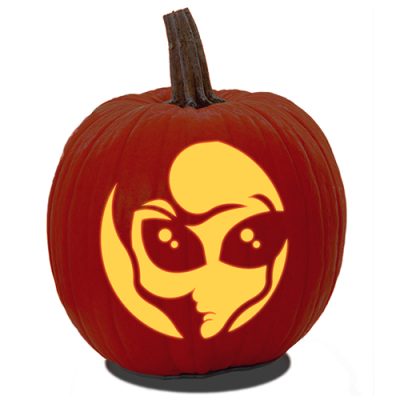 17 Free Alien Pumpkin Carving Patterns (Printable Stencils) - Artsy ...