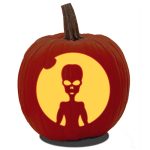 17 Free Alien Pumpkin Carving Patterns (Printable Stencils) - Artsy ...