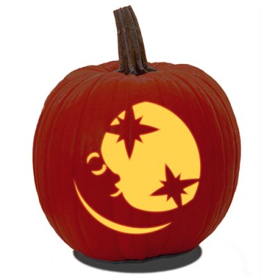 17 Moon And Stars Pumpkin Carving Patterns - Artsy Pretty Plants