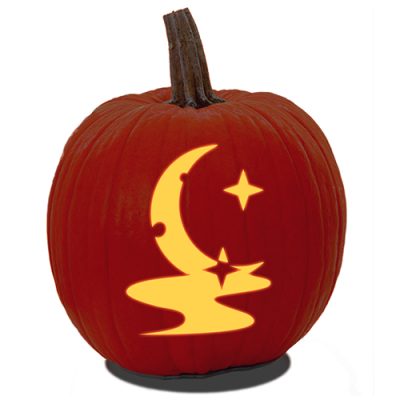 17 Moon And Stars Pumpkin Carving Patterns - Artsy Pretty Plants