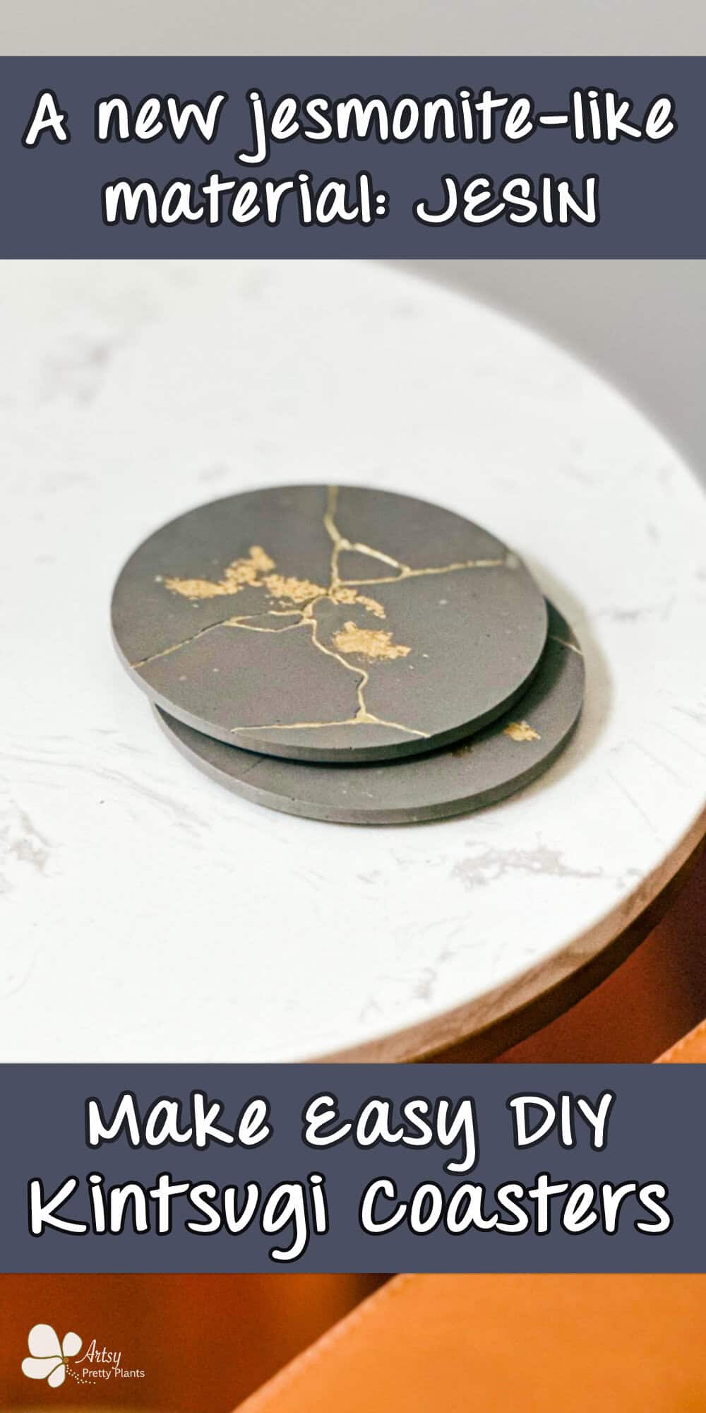 How To Make Kintsugi Coasters With Jesin (Acrylic Polymer) - Artsy ...