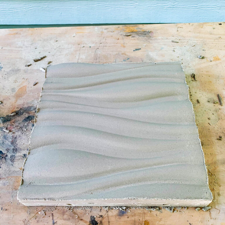 How to Make Cement Wall Art With A Stunning 3D Textured Design - Artsy ...